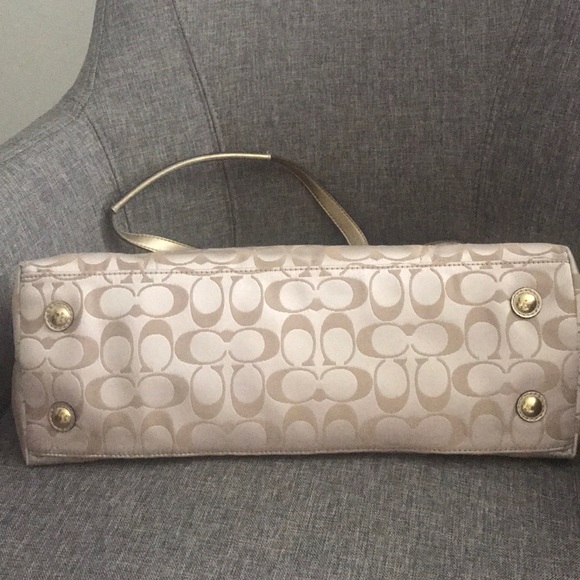 Coach | Bags | Coach Gold Monogram Bag Excellent Condition | Poshmark